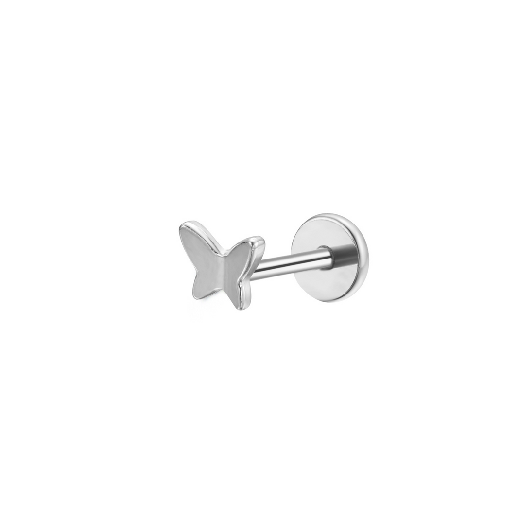 Flat Back Titanium Studs – Get Pierced Co.