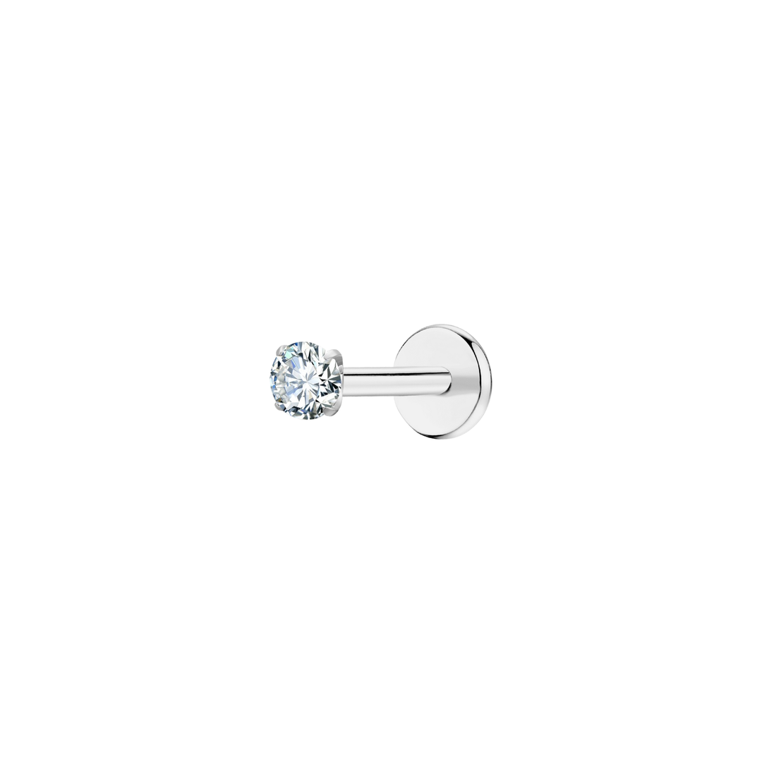Classy Girl Diamond Flat Back Studs - Get Pierced Co. – Get Pierced Co.