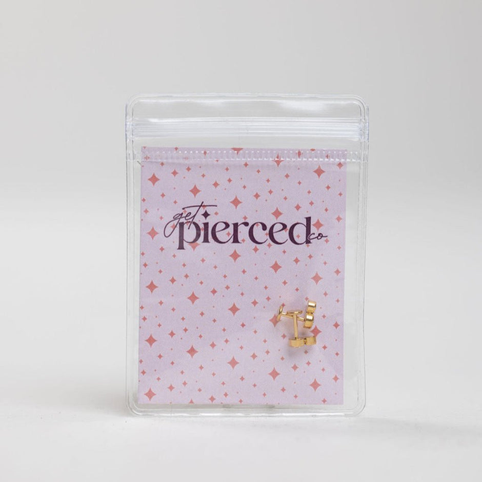 Flat Back Titanium Studs – Get Pierced Co.