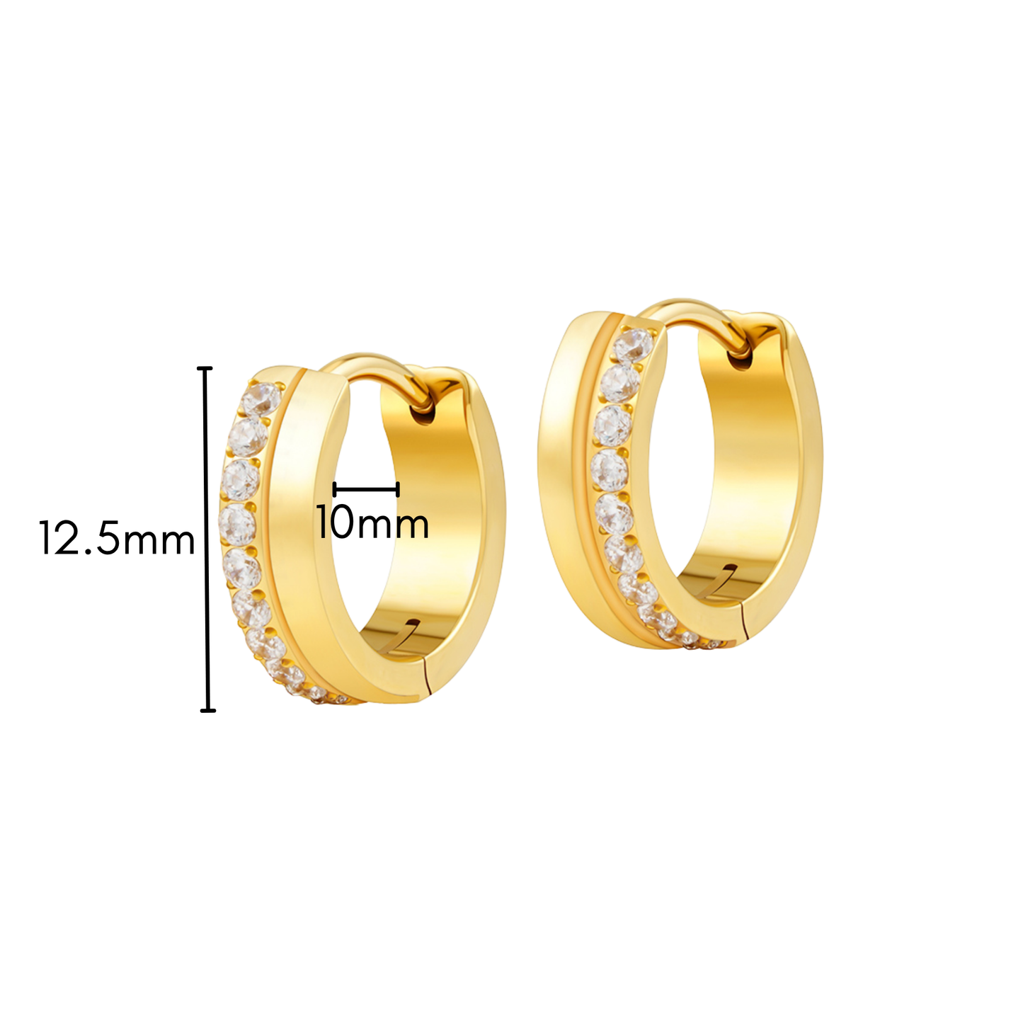 Double Titanium Hoop Earrings by Get Pierced Co – Get Pierced Co.