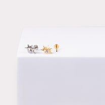 Sunrise Flat Back Stud – Get Pierced Co.