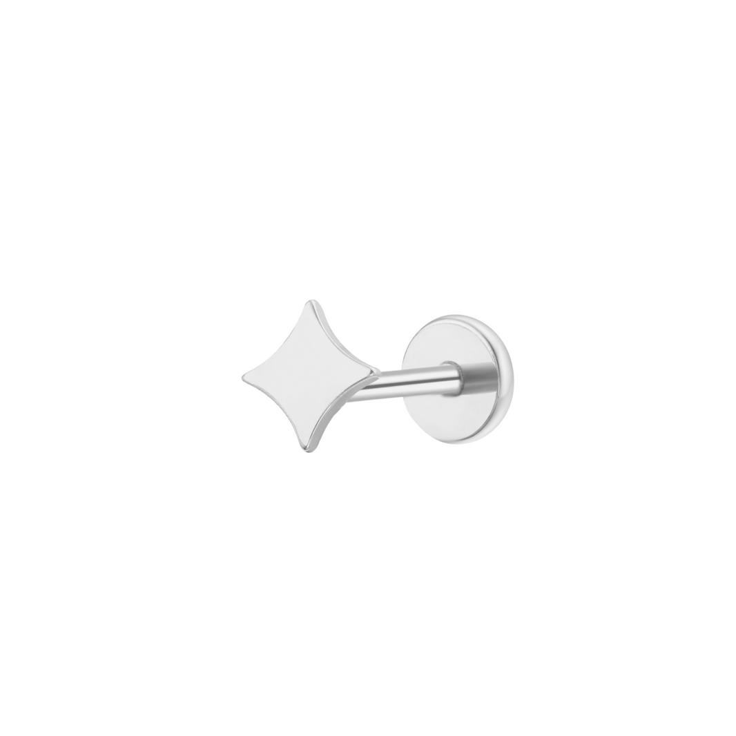 Flat Back Titanium Studs – Get Pierced Co.