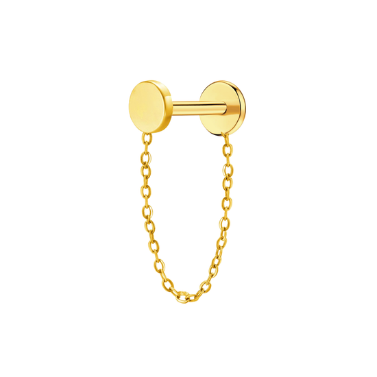 Chain Dot Flat Back Stud Earrings - Get Pierced Co. – Get Pierced Co.