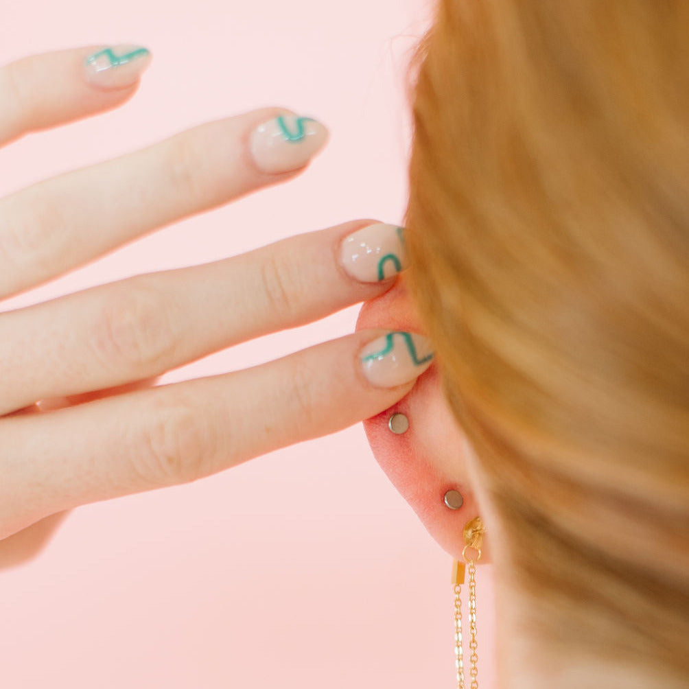 Sunrise Flat Back Stud – Get Pierced Co.