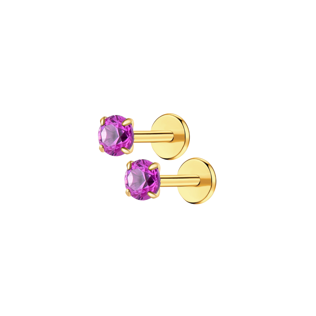 Rose Classy Girl Flat Back Stud – Get Pierced Co.