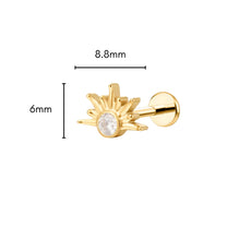 Sunrise Flat Back Stud – Get Pierced Co.